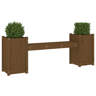 Ophelia & Co. Planter Bench Honey Brown Solid Pine Wood Large Planters | Wayfair